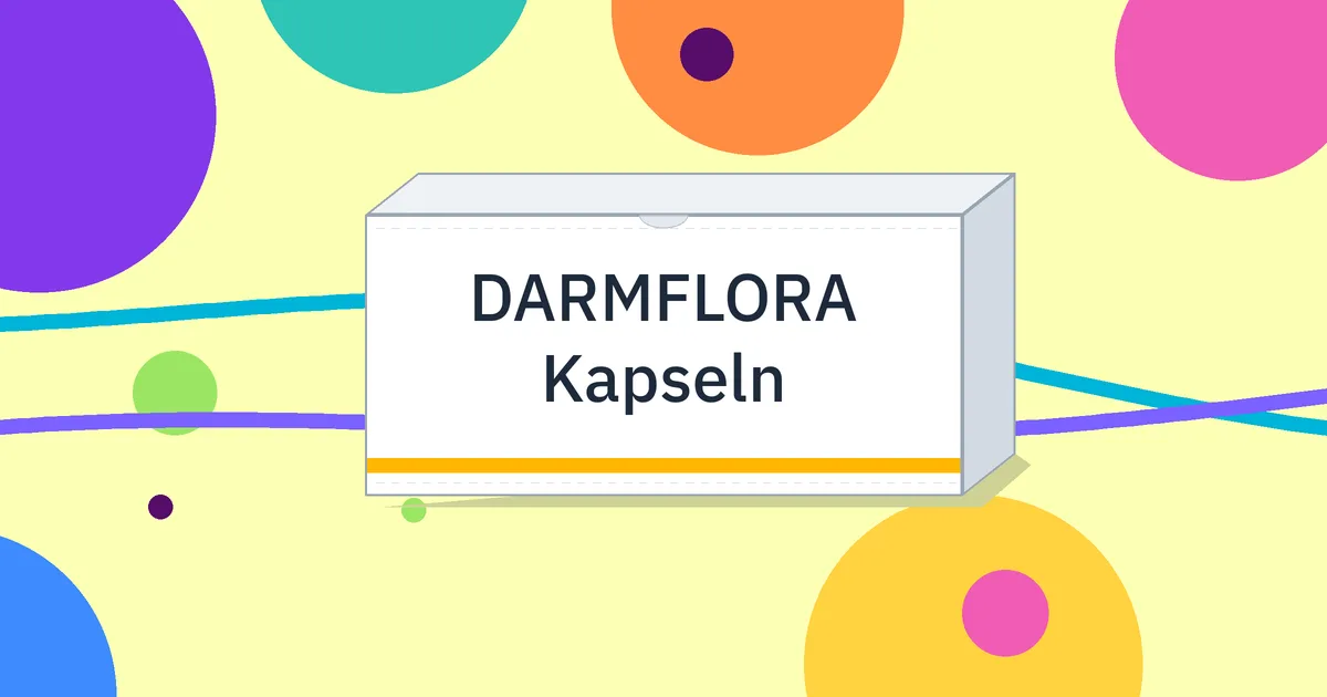 Symbolbild: Packung mit der Aufschrift DARMFLORA Kapseln (PZN 18458857) – Verfügbarkeit und Bezug in Apotheken in Frankfurt am Main
