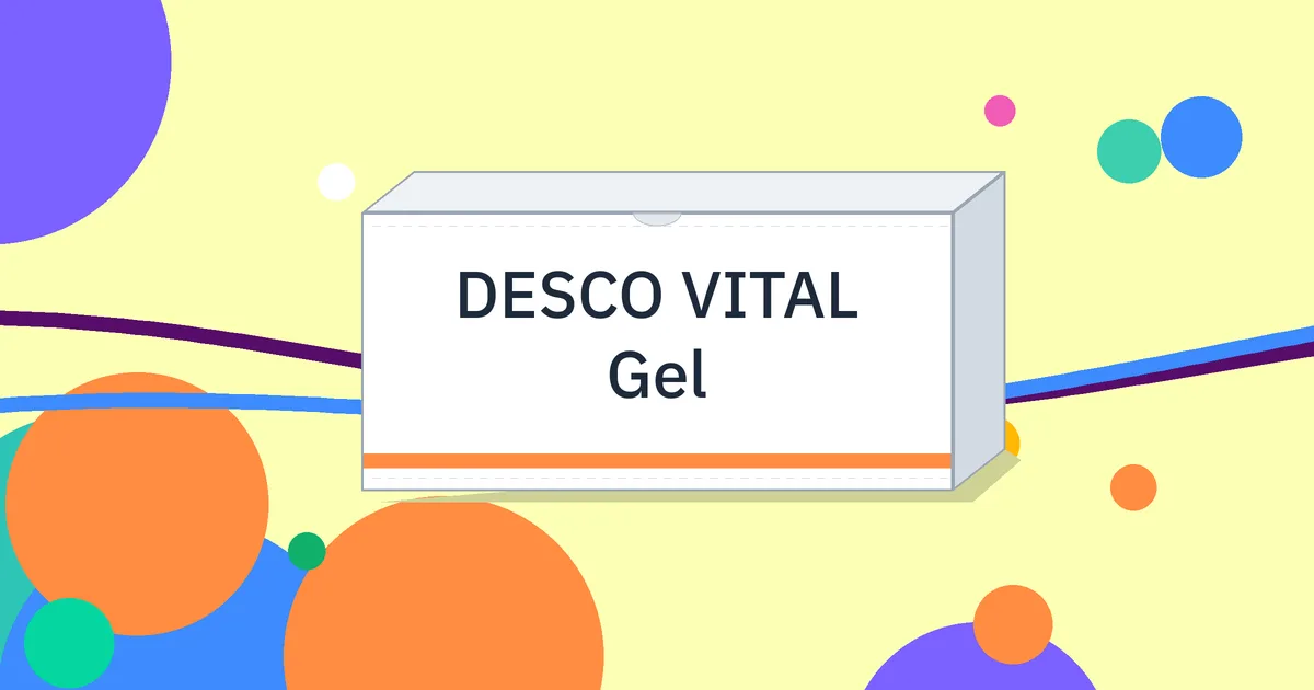 Symbolbild: Packung mit der Aufschrift DESCO VITAL Gel (PZN 14268479) – Verfügbarkeit und Bezug in Apotheken in Frankfurt am Main