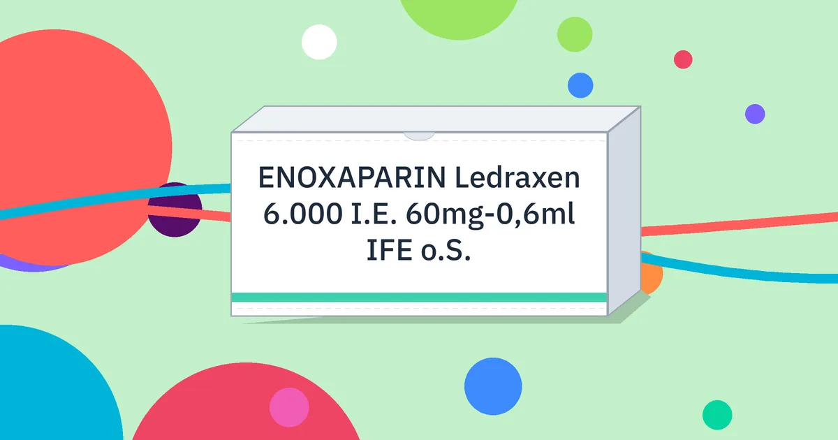Symbolbild: Packung mit der Aufschrift ENOXAPARIN Ledraxen 6.000 I.E. 60mg-0,6ml IFE o.S. (PZN 18861820) – Verfügbarkeit und Bezug in Apotheken in Frankfurt am Main