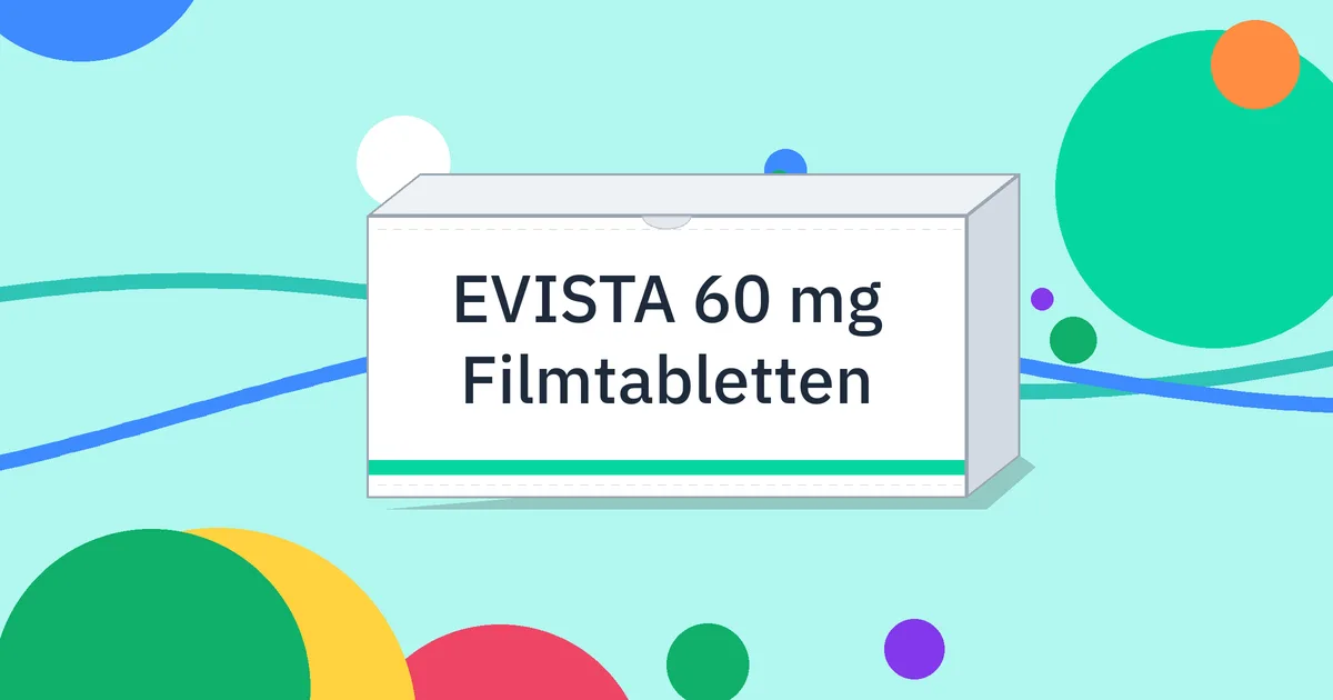 Symbolbild: Packung mit der Aufschrift EVISTA 60 mg Filmtabletten (PZN 02452887) – Verfügbarkeit und Bezug in Apotheken in Frankfurt am Main