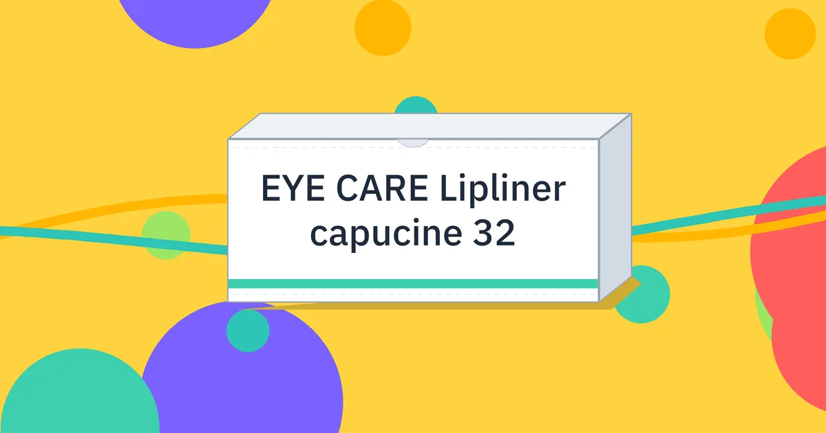 Symbolbild: Packung mit der Aufschrift EYE CARE Lipliner capucine 32 (PZN 16955089) – Verfügbarkeit und Bezug in Apotheken in Frankfurt am Main