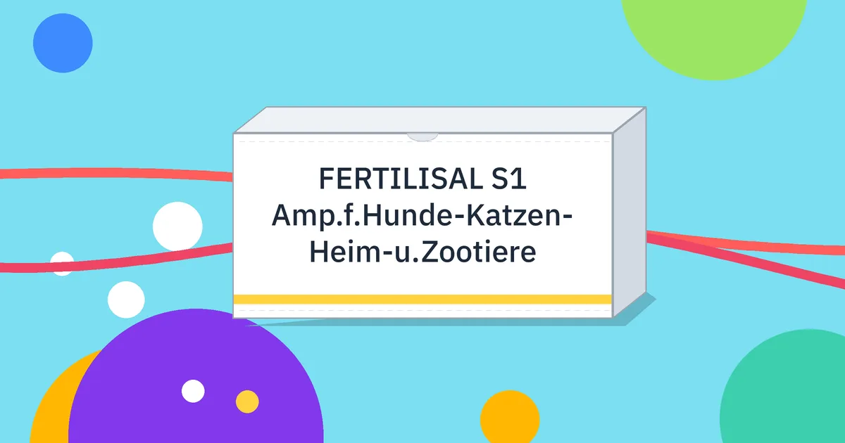 Symbolbild: Packung mit der Aufschrift FERTILISAL S1 Amp.f.Hunde-Katzen-Heim-u.Zootiere (PZN 07734490) – Verfügbarkeit und Bezug in Apotheken in Frankfurt am Main