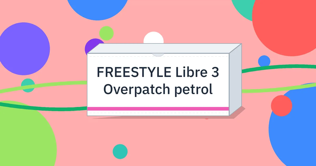 Symbolbild: Packung mit der Aufschrift FREESTYLE Libre 3 Overpatch petrol (PZN 19865174) – Verfügbarkeit und Bezug in Apotheken in Frankfurt am Main