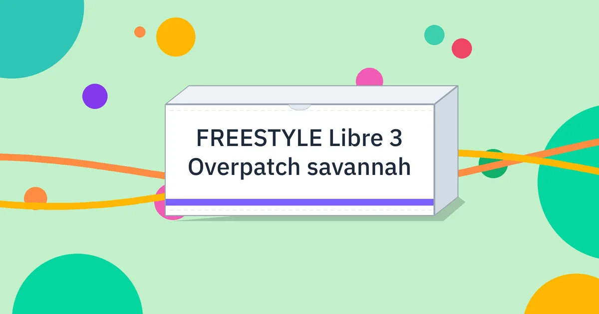 Symbolbild: Packung mit der Aufschrift FREESTYLE Libre 3 Overpatch savannah (PZN 19866558) – Verfügbarkeit und Bezug in Apotheken in Frankfurt am Main