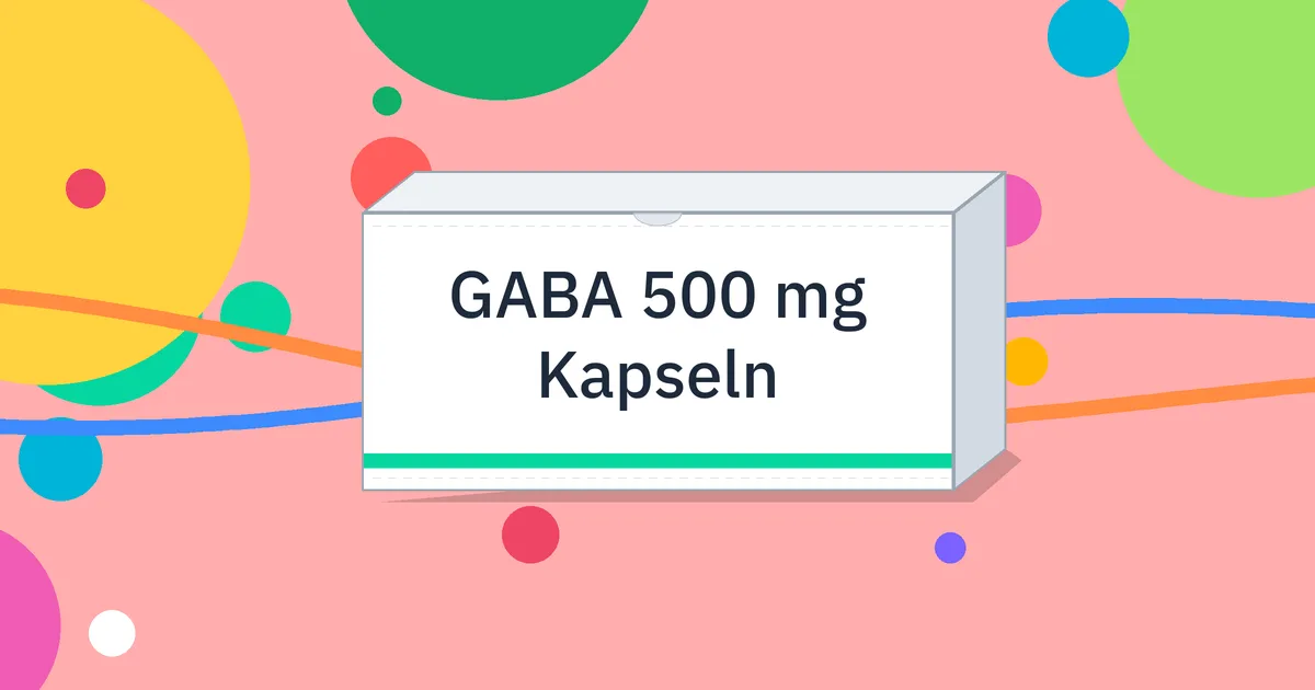 Symbolbild: Packung mit der Aufschrift GABA 500 mg Kapseln (PZN 01298355) – Verfügbarkeit und Bezug in Apotheken in Frankfurt am Main