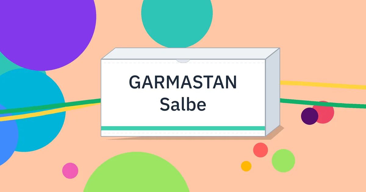 Symbolbild: Packung mit der Aufschrift GARMASTAN Salbe (PZN 08859408) – Verfügbarkeit und Bezug in Apotheken in Frankfurt am Main