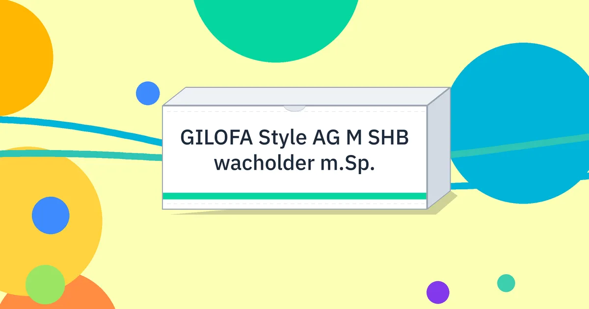 Symbolbild: Packung mit der Aufschrift GILOFA Style AG M SHB wacholder m.Sp. (PZN 16727856) – Verfügbarkeit und Bezug in Apotheken in Frankfurt am Main