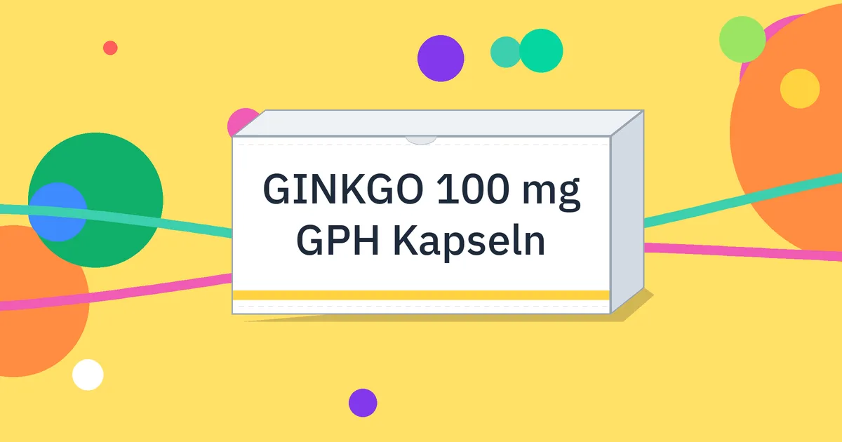 Symbolbild: Packung mit der Aufschrift GINKGO 100 mg GPH Kapseln (PZN 04156986) – Verfügbarkeit und Bezug in Apotheken in Frankfurt am Main