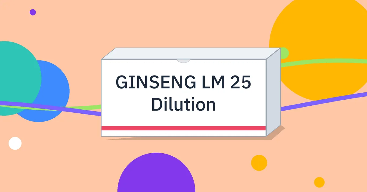Symbolbild: Packung mit der Aufschrift GINSENG LM 25 Dilution (PZN 12878682) – Verfügbarkeit und Bezug in Apotheken in Frankfurt am Main