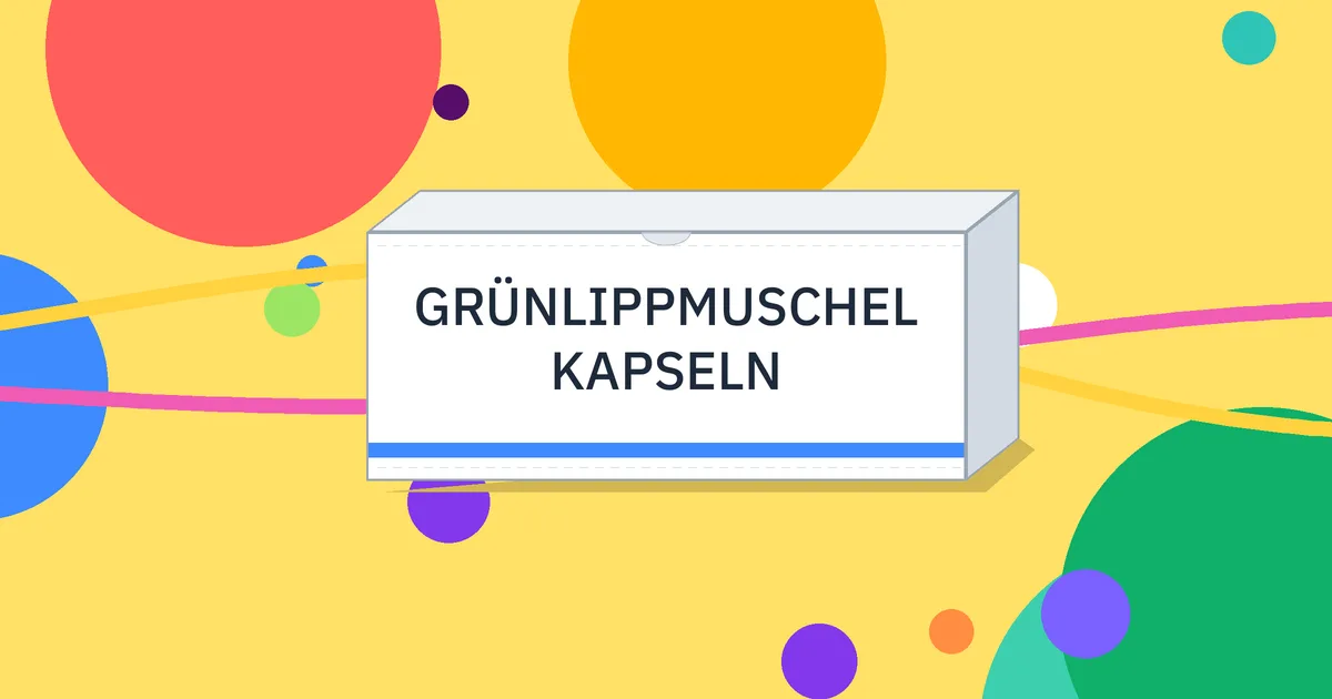 Symbolbild: Packung mit der Aufschrift GRÜNLIPPMUSCHEL KAPSELN (PZN 00964382) – Verfügbarkeit und Bezug in Apotheken in Frankfurt am Main