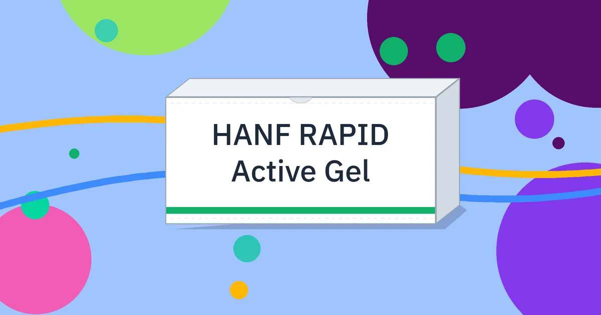 Symbolbild: Packung mit der Aufschrift HANF RAPID Active Gel (PZN 17204853) – Verfügbarkeit und Bezug in Apotheken in Frankfurt am Main
