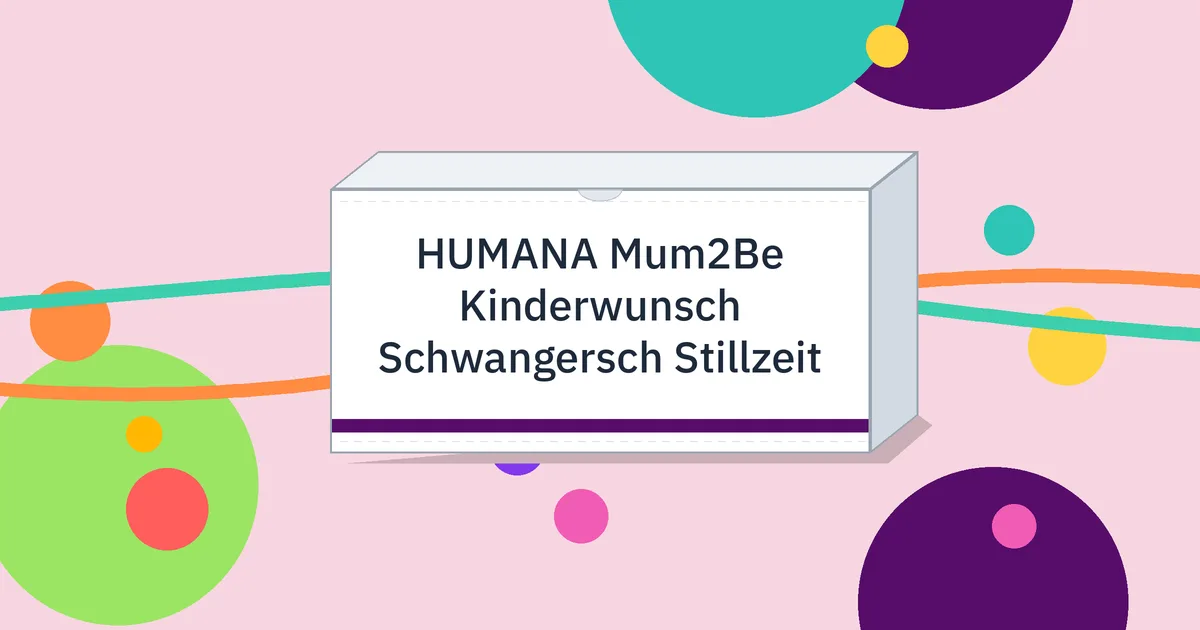 Symbolbild: Packung mit der Aufschrift HUMANA Mum2Be Kinderwunsch Schwangersch Stillzeit (PZN 20350653) – Verfügbarkeit und Bezug in Apotheken in Frankfurt am Main