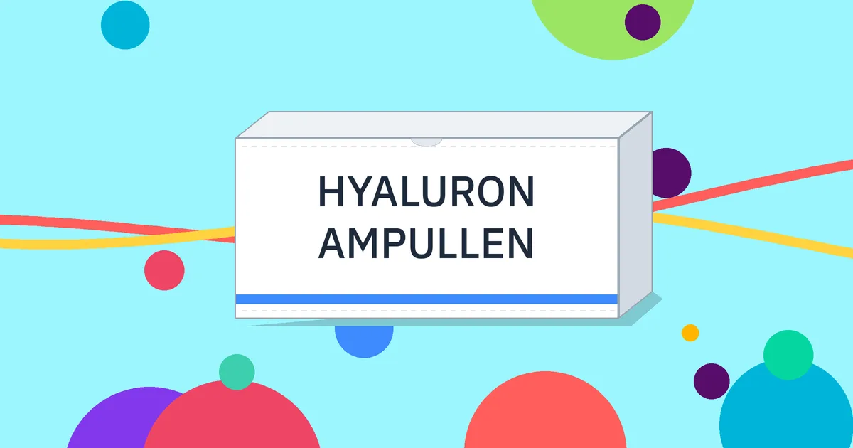 Symbolbild: Packung mit der Aufschrift HYALURON AMPULLEN (PZN 01748338) – Verfügbarkeit und Bezug in Apotheken in Frankfurt am Main