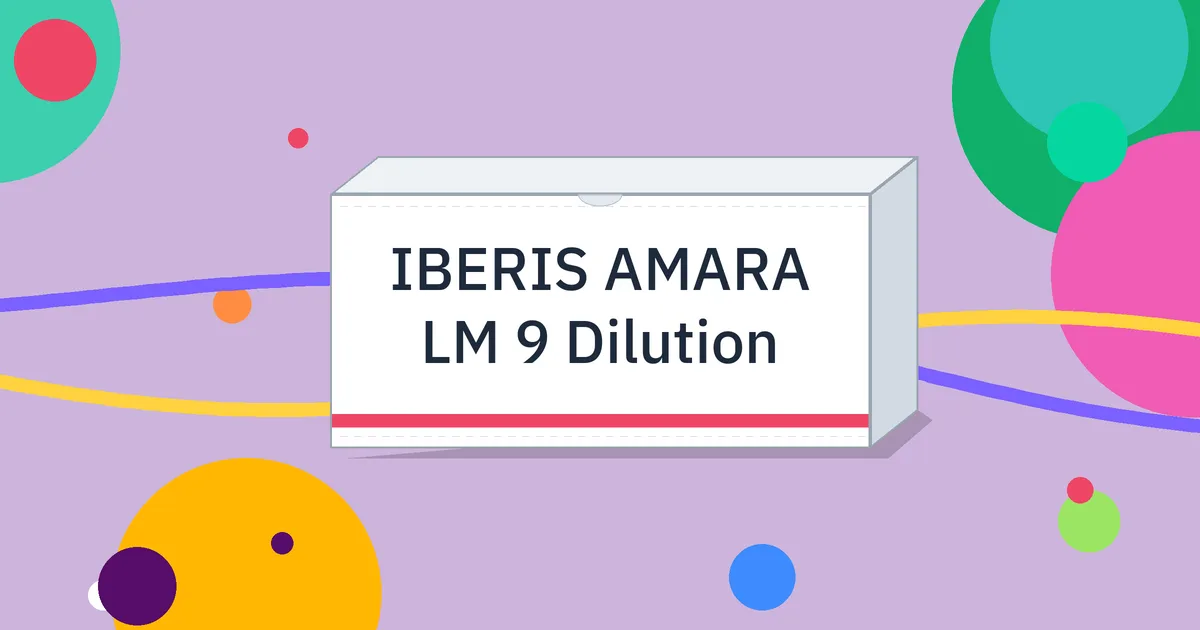 Symbolbild: Packung mit der Aufschrift IBERIS AMARA LM 9 Dilution (PZN 12891352) – Verfügbarkeit und Bezug in Apotheken in Frankfurt am Main