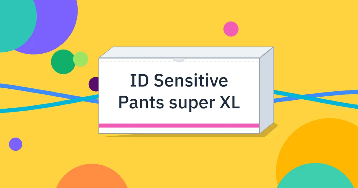 Symbolbild: Packung mit der Aufschrift ID Sensitive Pants super XL (PZN 19893443) – Verfügbarkeit und Bezug in Apotheken in Frankfurt am Main