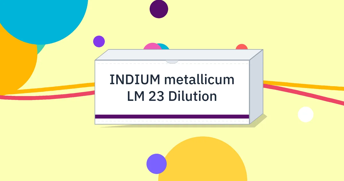 Symbolbild: Packung mit der Aufschrift INDIUM metallicum LM 23 Dilution (PZN 12912692) – Verfügbarkeit und Bezug in Apotheken in Frankfurt am Main