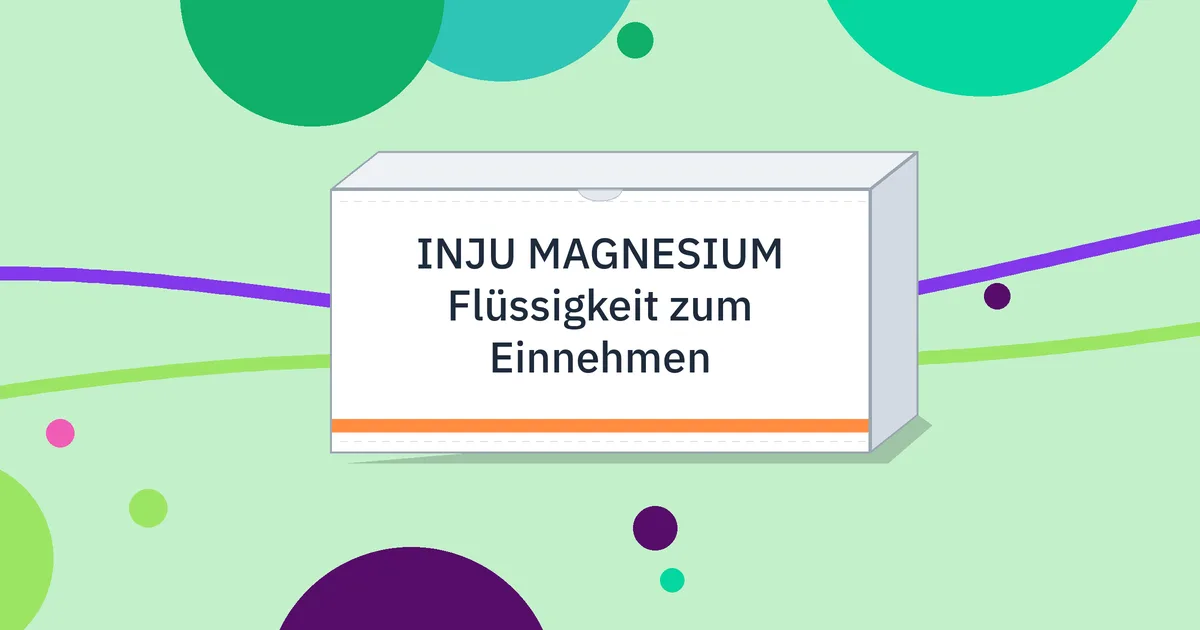 Symbolbild: Packung mit der Aufschrift INJU MAGNESIUM Flüssigkeit zum Einnehmen (PZN 20912720) – Verfügbarkeit und Bezug in Apotheken in Frankfurt am Main