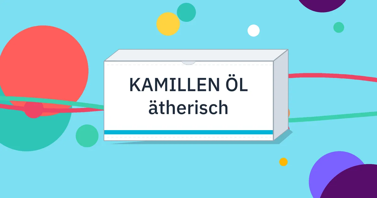 Symbolbild: Packung mit der Aufschrift KAMILLEN ÖL ätherisch (PZN 17950266) – Verfügbarkeit und Bezug in Apotheken in Frankfurt am Main