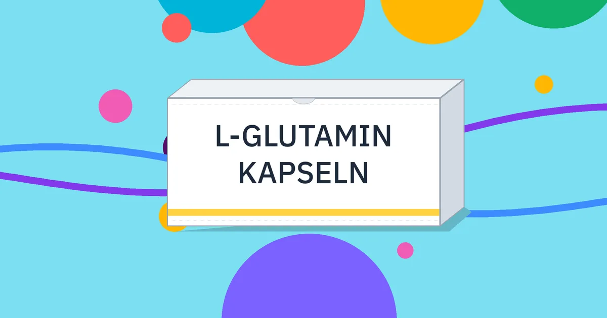 Symbolbild: Packung mit der Aufschrift L-GLUTAMIN KAPSELN (PZN 20722847) – Verfügbarkeit und Bezug in Apotheken in Frankfurt am Main