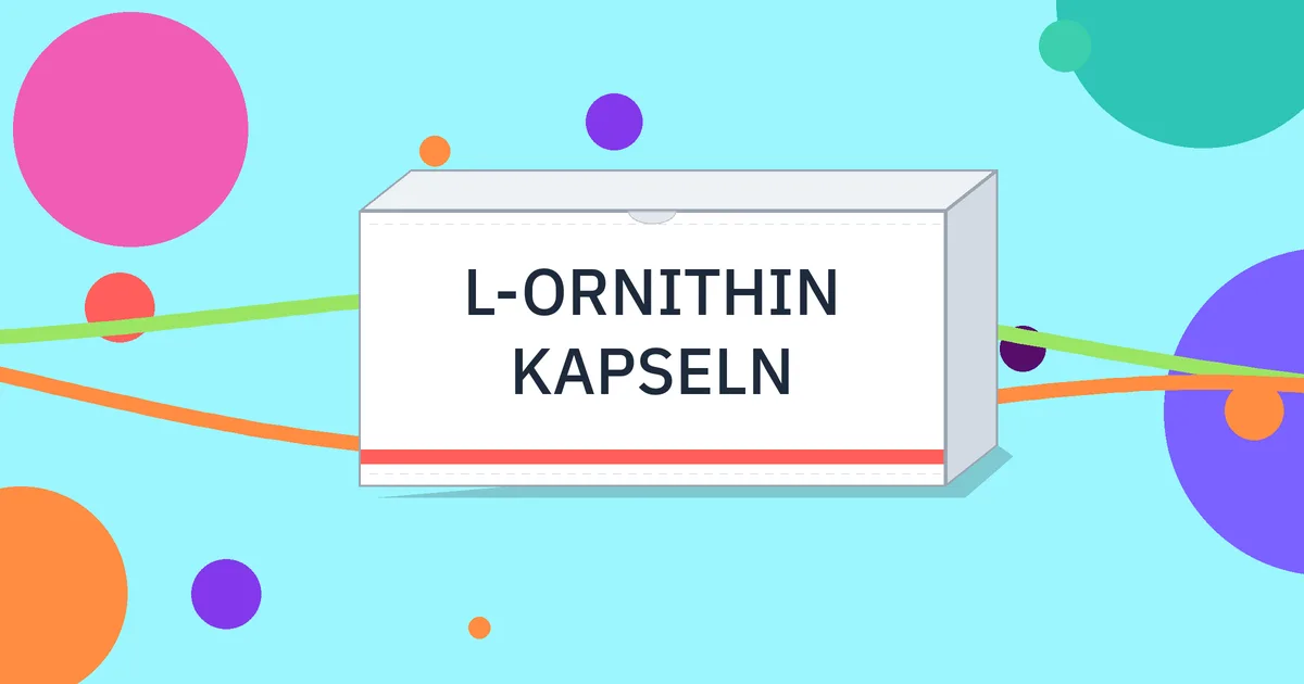 Symbolbild: Packung mit der Aufschrift L-ORNITHIN KAPSELN (PZN 10310345) – Verfügbarkeit und Bezug in Apotheken in Frankfurt am Main