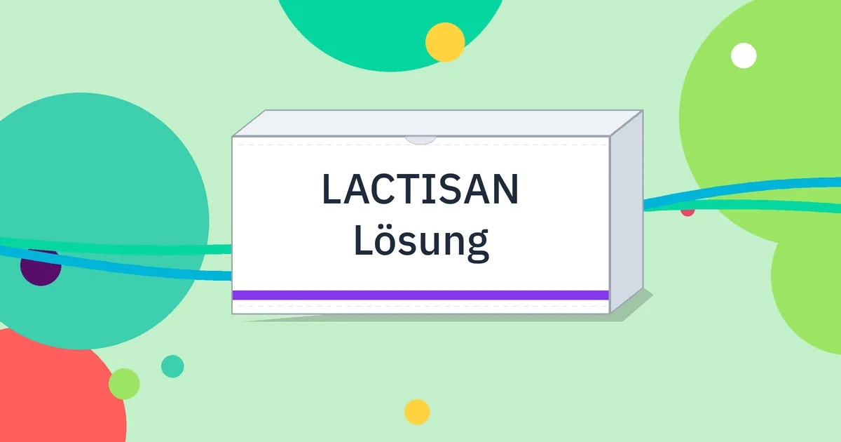 Symbolbild: Packung mit der Aufschrift LACTISAN Lösung (PZN 00603000) – Verfügbarkeit und Bezug in Apotheken in Frankfurt am Main