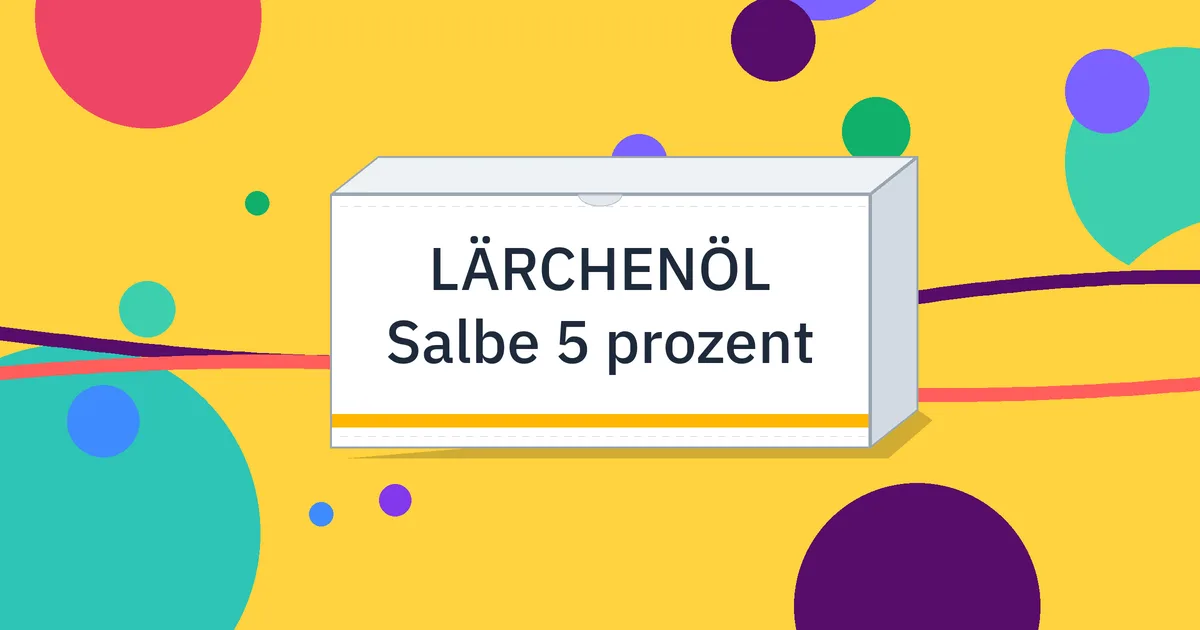 Symbolbild: Packung mit der Aufschrift LÄRCHENÖL Salbe 5 prozent (PZN 16761729) – Verfügbarkeit und Bezug in Apotheken in Frankfurt am Main