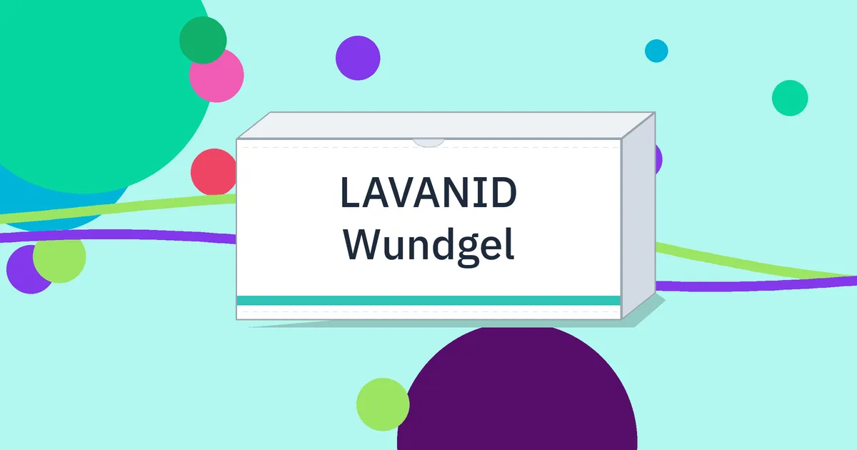 Symbolbild: Packung mit der Aufschrift LAVANID Wundgel (PZN 18265779) – Verfügbarkeit und Bezug in Apotheken in Frankfurt am Main
