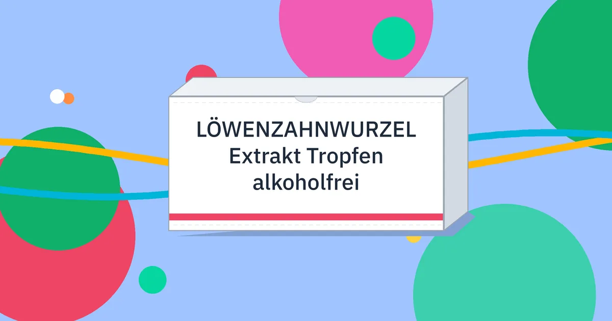 Symbolbild: Packung mit der Aufschrift LÖWENZAHNWURZEL Extrakt Tropfen alkoholfrei (PZN 20232095) – Verfügbarkeit und Bezug in Apotheken in Frankfurt am Main