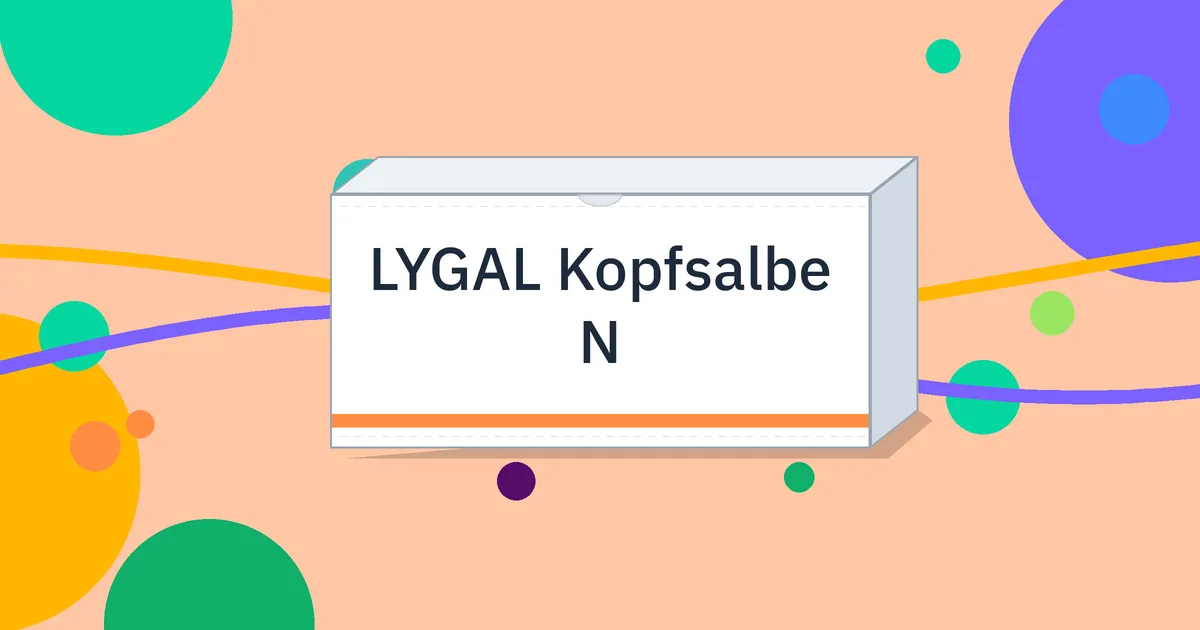 Symbolbild: Packung mit der Aufschrift LYGAL Kopfsalbe N (PZN 04758774) – Verfügbarkeit und Bezug in Apotheken in Frankfurt am Main