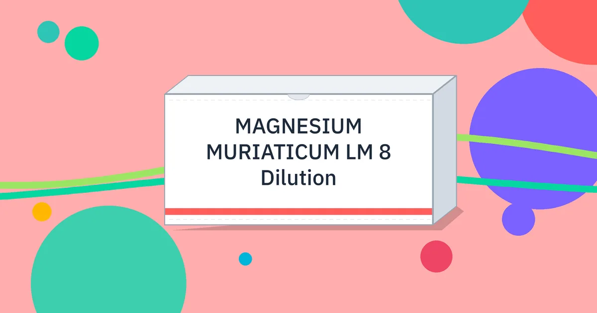 Symbolbild: Packung mit der Aufschrift MAGNESIUM MURIATICUM LM 8 Dilution (PZN 12938800) – Verfügbarkeit und Bezug in Apotheken in Frankfurt am Main