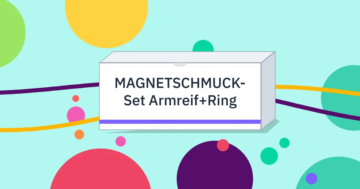 Symbolbild: Packung mit der Aufschrift MAGNETSCHMUCK-Set Armreif+Ring (PZN 11544476) – Verfügbarkeit und Bezug in Apotheken in Frankfurt am Main