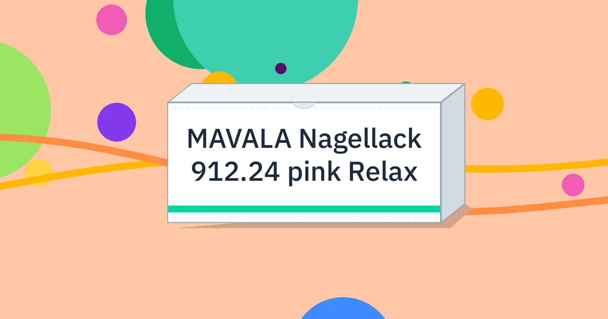 Symbolbild: Packung mit der Aufschrift MAVALA Nagellack 912.24 pink Relax (PZN 16496693) – Verfügbarkeit und Bezug in Apotheken in Frankfurt am Main