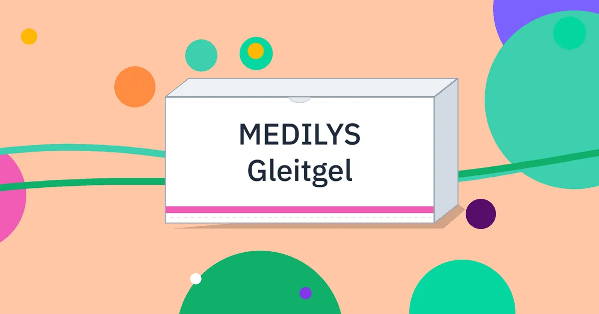 Symbolbild: Packung mit der Aufschrift MEDILYS Gleitgel (PZN 04600808) – Verfügbarkeit und Bezug in Apotheken in Frankfurt am Main