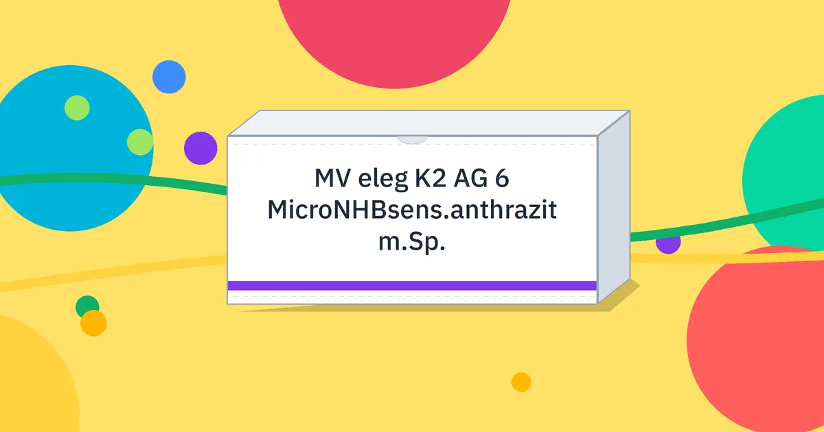 Symbolbild: Packung mit der Aufschrift MV eleg K2 AG 6 MicroNHBsens.anthrazit m.Sp. (PZN 16071663) – Verfügbarkeit und Bezug in Apotheken in Frankfurt am Main