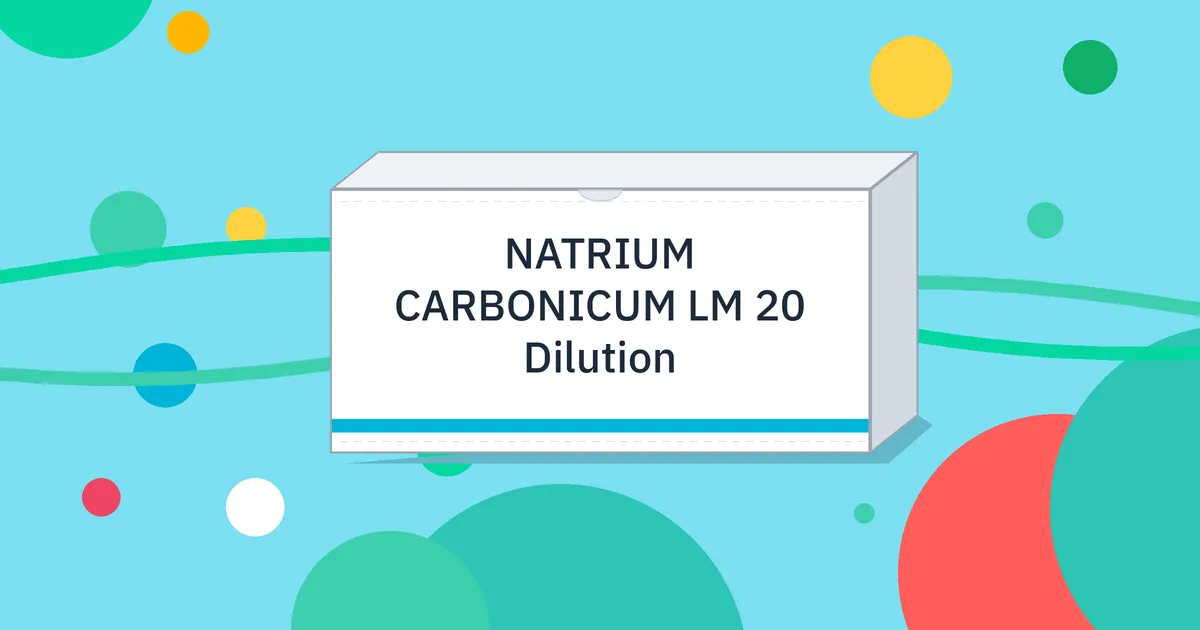 Symbolbild: Packung mit der Aufschrift NATRIUM CARBONICUM LM 20 Dilution (PZN 12961756) – Verfügbarkeit und Bezug in Apotheken in Frankfurt am Main
