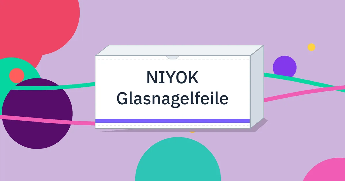Symbolbild: Packung mit der Aufschrift NIYOK Glasnagelfeile (PZN 19548172) – Verfügbarkeit und Bezug in Apotheken in Frankfurt am Main