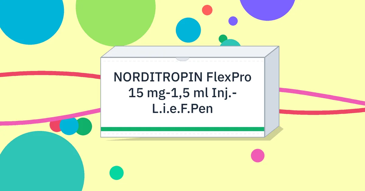 Symbolbild: Packung mit der Aufschrift NORDITROPIN FlexPro 15 mg-1,5 ml Inj.-L.i.e.F.Pen (PZN 10079497) – Verfügbarkeit und Bezug in Apotheken in Frankfurt am Main