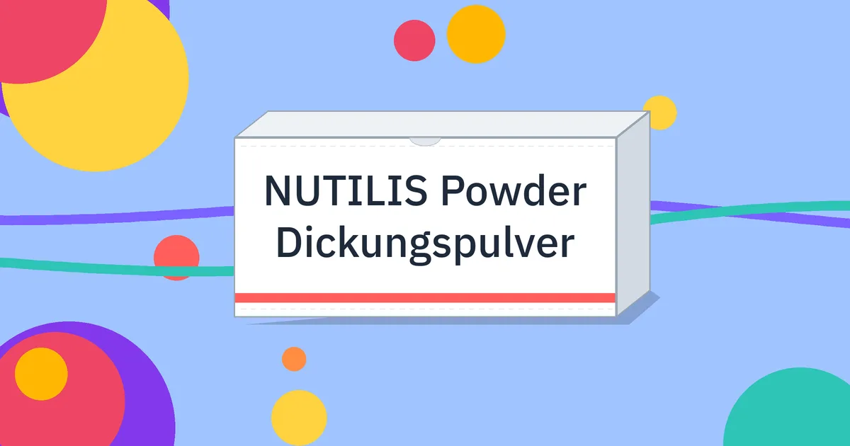Symbolbild: Packung mit der Aufschrift NUTILIS Powder Dickungspulver (PZN 07135660) – Verfügbarkeit und Bezug in Apotheken in Frankfurt am Main