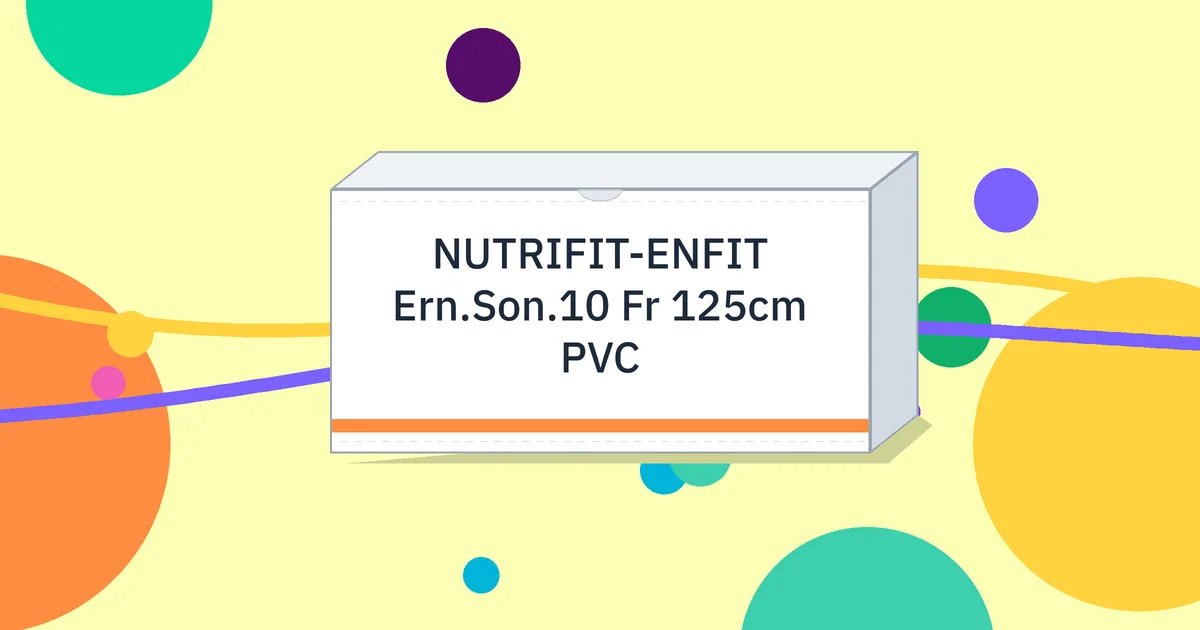 Symbolbild: Packung mit der Aufschrift NUTRIFIT-ENFIT Ern.Son.10 Fr 125cm PVC (PZN 14173572) – Verfügbarkeit und Bezug in Apotheken in Frankfurt am Main