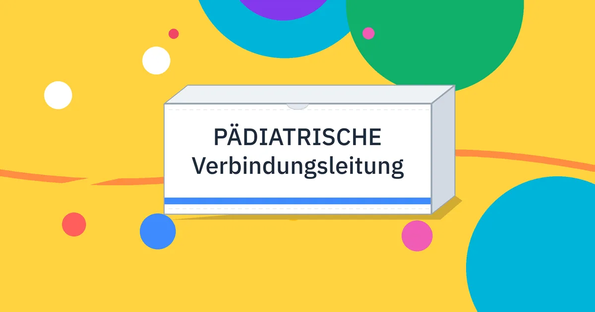 Symbolbild: Packung mit der Aufschrift PÄDIATRISCHE Verbindungsleitung (PZN 13361030) – Verfügbarkeit und Bezug in Apotheken in Frankfurt am Main