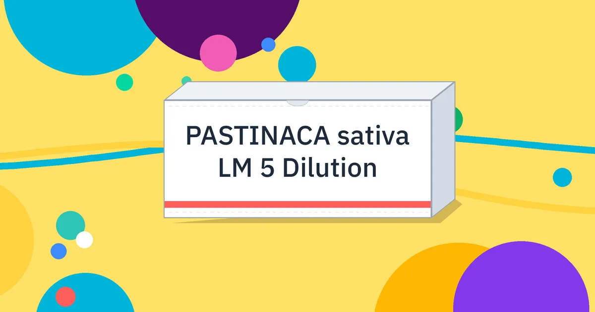 Symbolbild: Packung mit der Aufschrift PASTINACA sativa LM 5 Dilution (PZN 13632227) – Verfügbarkeit und Bezug in Apotheken in Frankfurt am Main