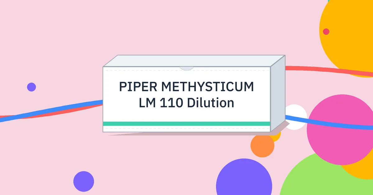 Symbolbild: Packung mit der Aufschrift PIPER METHYSTICUM LM 110 Dilution (PZN 13643722) – Verfügbarkeit und Bezug in Apotheken in Frankfurt am Main