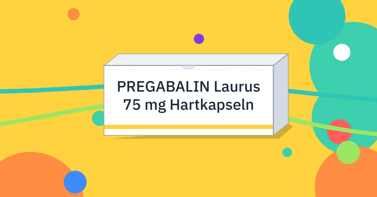 Symbolbild: Packung mit der Aufschrift PREGABALIN Laurus 75 mg Hartkapseln (PZN 16241295) – Verfügbarkeit und Bezug in Apotheken in Frankfurt am Main