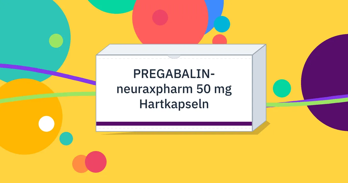 Symbolbild: Packung mit der Aufschrift PREGABALIN-neuraxpharm 50 mg Hartkapseln (PZN 11606303) – Verfügbarkeit und Bezug in Apotheken in Frankfurt am Main