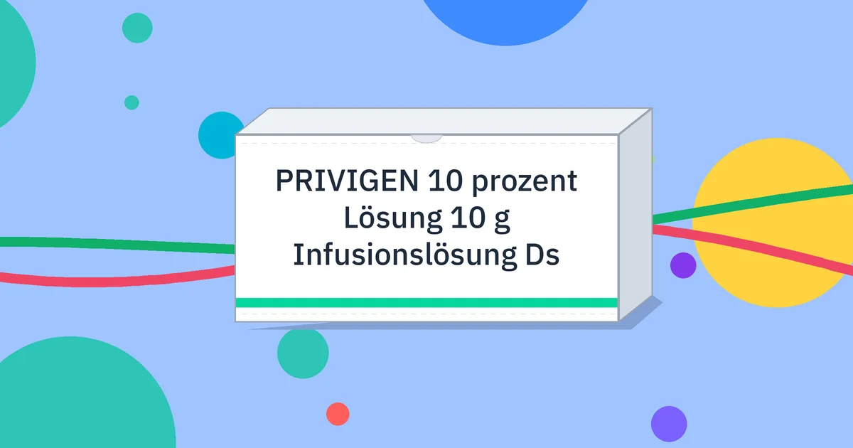 Symbolbild: Packung mit der Aufschrift PRIVIGEN 10 prozent Lösung 10 g Infusionslösung Ds (PZN 09428030) – Verfügbarkeit und Bezug in Apotheken in Frankfurt am Main