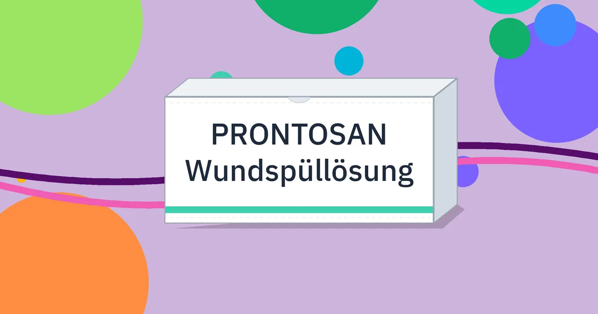 Symbolbild: Packung mit der Aufschrift PRONTOSAN Wundspüllösung (PZN 07775170) – Verfügbarkeit und Bezug in Apotheken in Frankfurt am Main
