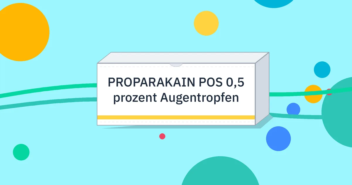 Symbolbild: Packung mit der Aufschrift PROPARAKAIN POS 0,5 prozent Augentropfen (PZN 00748129) – Verfügbarkeit und Bezug in Apotheken in Frankfurt am Main