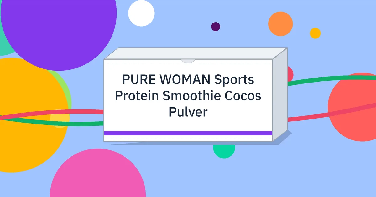 Symbolbild: Packung mit der Aufschrift PURE WOMAN Sports Protein Smoothie Cocos Pulver (PZN 12668476) – Verfügbarkeit und Bezug in Apotheken in Frankfurt am Main