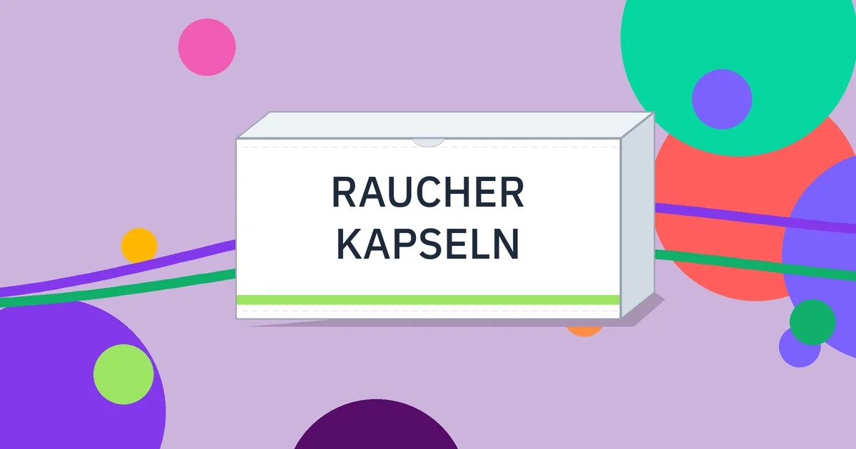 Symbolbild: Packung mit der Aufschrift RAUCHER KAPSELN (PZN 10107992) – Verfügbarkeit und Bezug in Apotheken in Frankfurt am Main