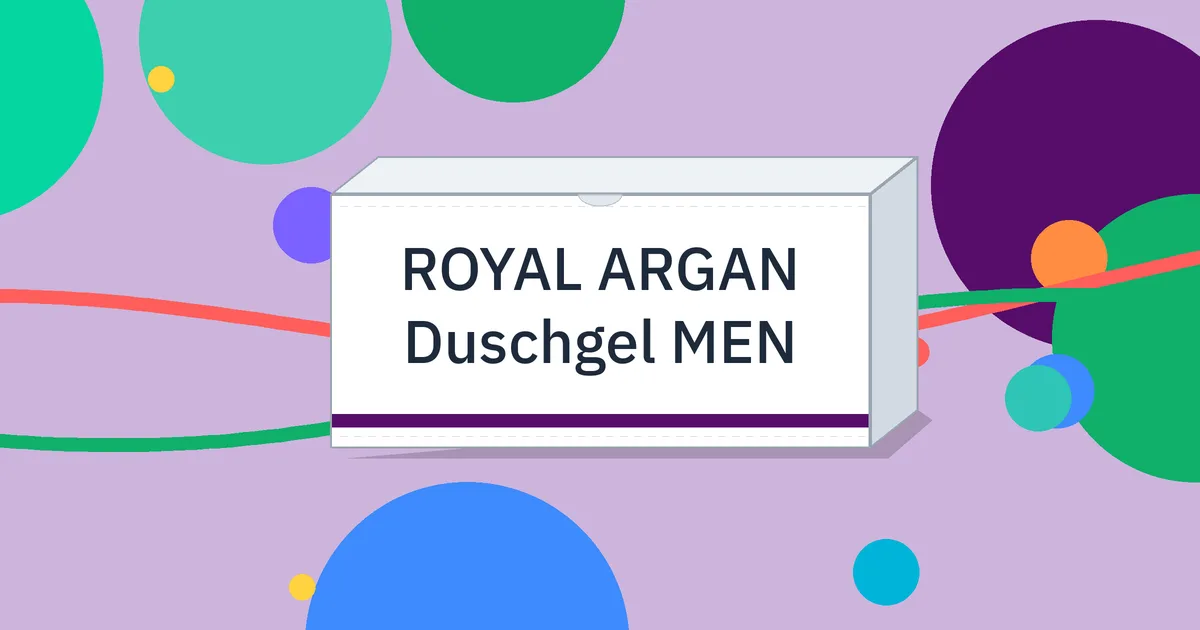 Symbolbild: Packung mit der Aufschrift ROYAL ARGAN Duschgel MEN (PZN 14062163) – Verfügbarkeit und Bezug in Apotheken in Frankfurt am Main